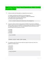 NMLS Practice Test Hard Questions With Correct Answers