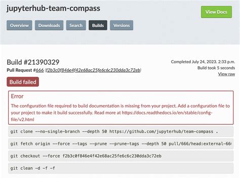 Readthedocs Build Is Broken · Issue 667 · Jupyterhubteam Compass · Github