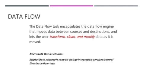 Ssis Flow Tasks Containers And Precedence Constraints Ppt