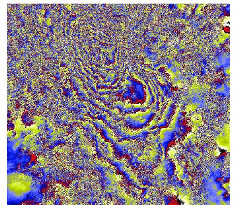 Example Of Interferogram For Cosesimic Deformation Analysis The Case