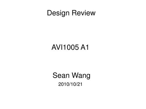 PPT Design Review PowerPoint Presentation Free Download ID