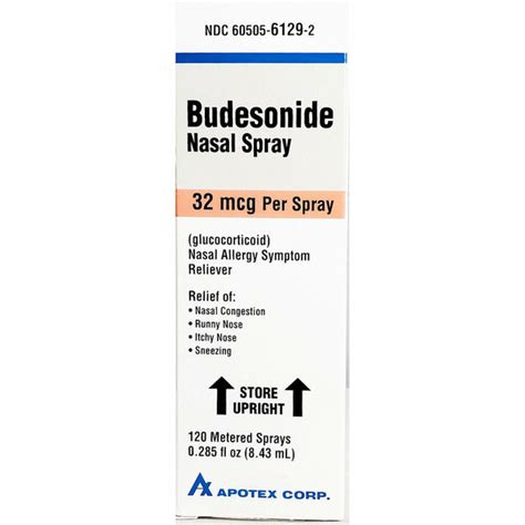Budesonide Nasal Spray 32 Mcg 0285 Fl Oz