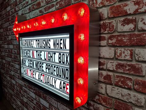 American Retro Style Illuminated Arrow Light Box Menu Board Light Up Billboard Display Sign