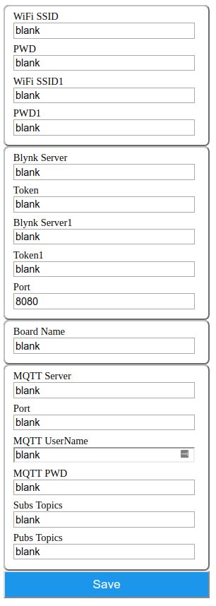 Blynk Wifimanager For Esp8266esp32 Including Esp32 S2 Esp32 C3 With