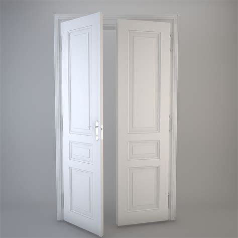 3d Classical Double Door