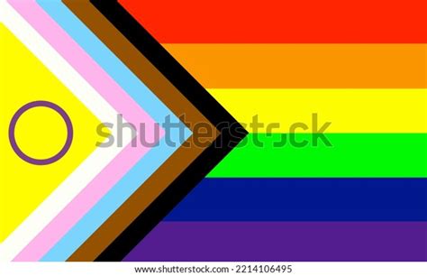 Intersex Progress Flag Pride Illustration Intergender Stock Vector Royalty Free