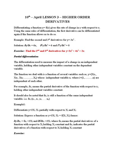 notes qt 3rd lesson pdf derivative input output model