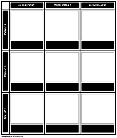 3x3 Grid Template