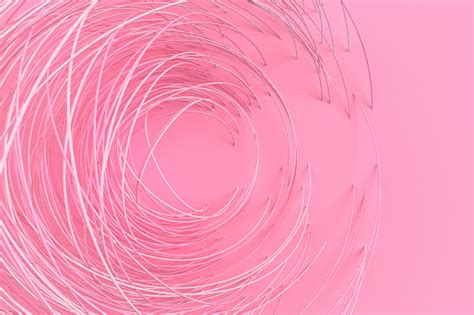 임의회전가는 얇은 고리의 이미지와 추상 볼륨 배경 3d 일러스트레이션 디지털 생성 이미지에 대한 스톡 사진 및 기타 이미지 디지털 생성 이미지 실 봉제 제품 다중