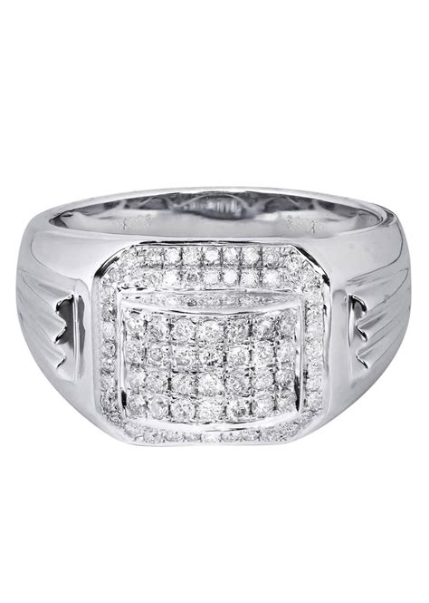 Mens Rings Diamond White And Yellow Gold Ring Collection Frostnyc
