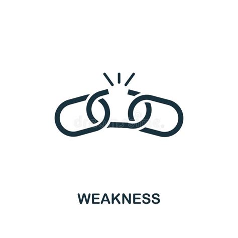 Weakness Icon Creative Element Design From Business Strategy Icons Collection Stock