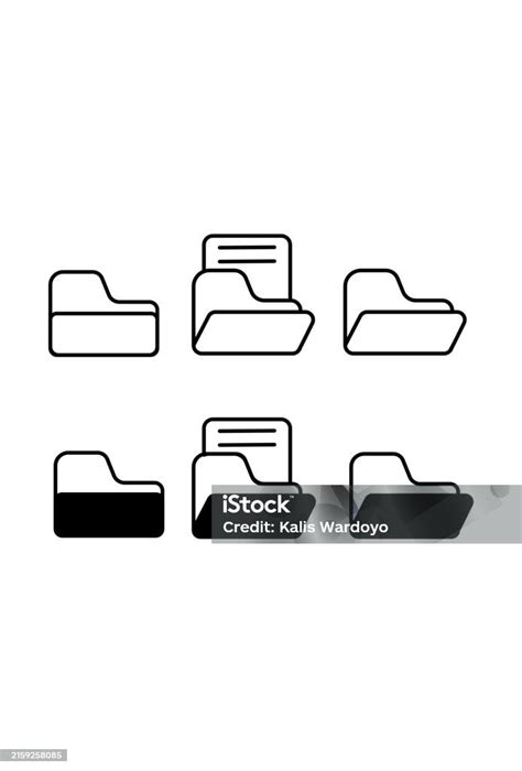 Office 폴더의 벡터 집합입니다 아이콘 시트 파일 기호 3차원 형태에 대한 스톡 벡터 아트 및 기타 이미지 3차원 형태 개념 개념과 주제 Istock