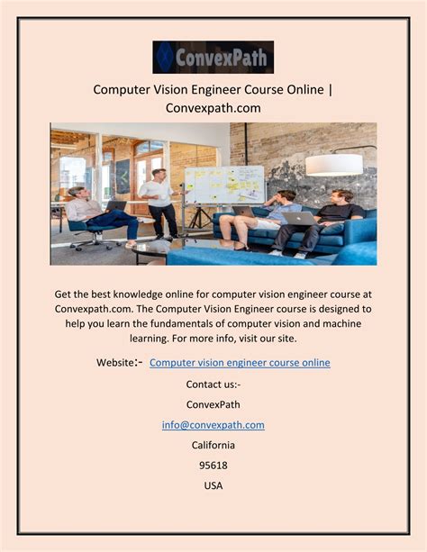 Ppt Computer Vision Engineer Course Online Convexpath Powerpoint Presentation Id 11411426
