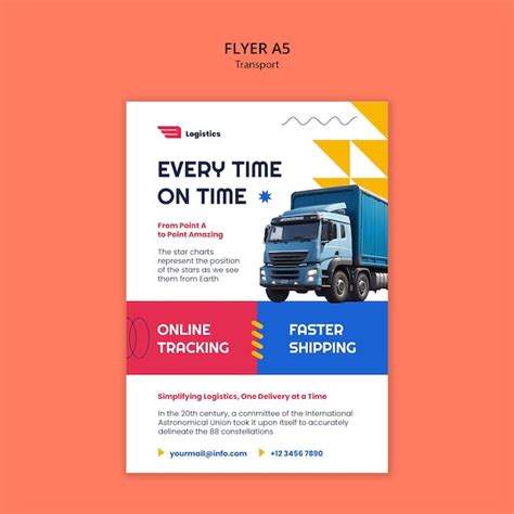 Psd Flyer Transporte Modelos Psd Grátis De Alta Qualidade Para