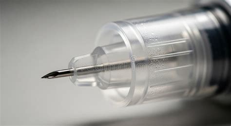 An Extreme Close Up Macro Shot Of An Injector Pen Needle Stock Illustration Illustration Of