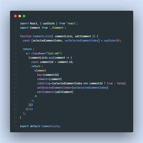 React 댓글 리스트 뷰 And 추가 편집 삭제 기능구현