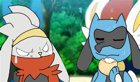 Riolu Made Raboot Angry By Aymanedrawings On Deviantart
