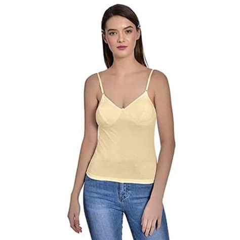 Plain 1004 Women Sleeveless Cotton Bra Cum Camisole At Rs 165piece In New Delhi