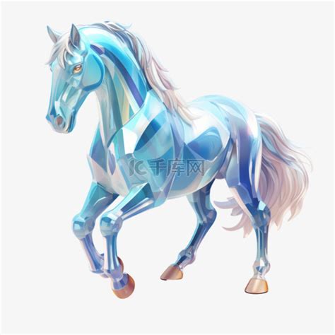 3D渐变质感马匹UI设计UX素材图片免费下载 千库网