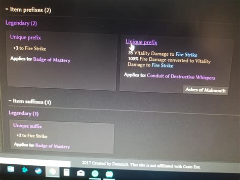 How Do You Get A Unique Prefix Rgrimdawn