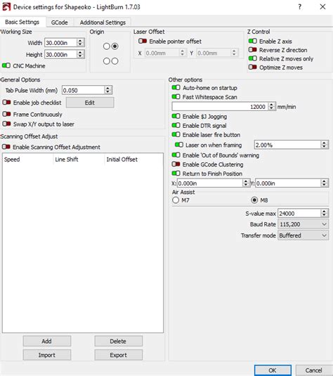 Machine Setup Trouble Lightburn Software Questions Lightburn Software Forum