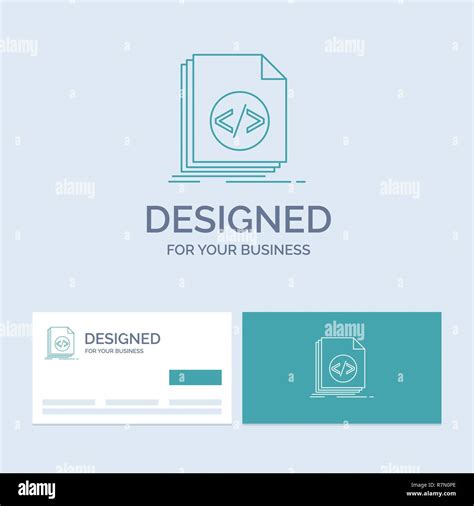 Code Coding File Programming Script Business Logo Line Icon Symbol For Your Business