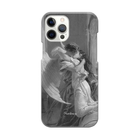 모리화 [angels Love Hard Phone Case] 흑백 천사 엔젤 커플 빈티지 명화 유광 무광 하드 아이폰 갤럭시 폰케이스 위시버킷