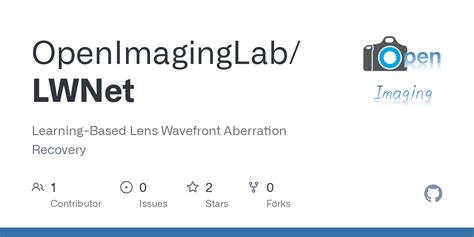 Github Openimaginglablwnet Learning Based Lens Wavefront Aberration Recovery