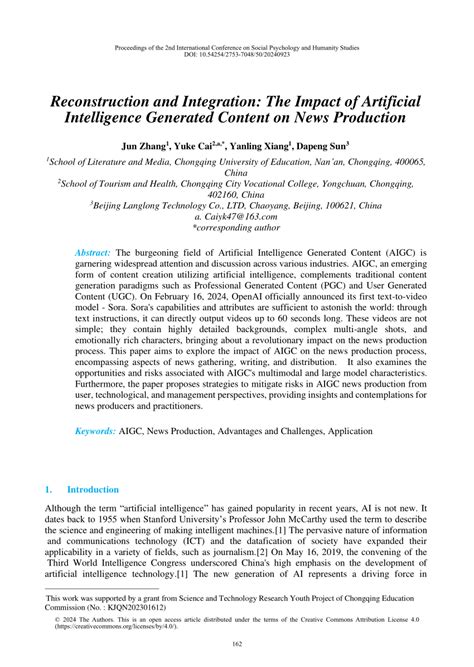 Pdf Reconstruction And Integration The Impact Of Artificial