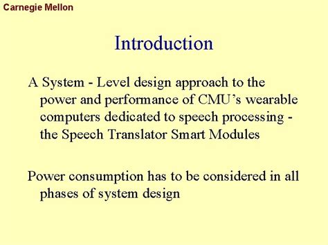 Carnegie Mellon A System Design And Build Course