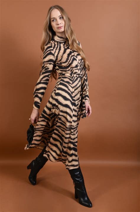 Rochie Midi Tip Camasa Cu Cordon Poema