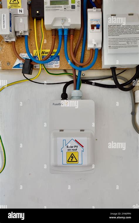 Electrical Intake Cupboard With Domestic Consumer Unit Ev Isolator Fuse Box Solar Panel Fuse