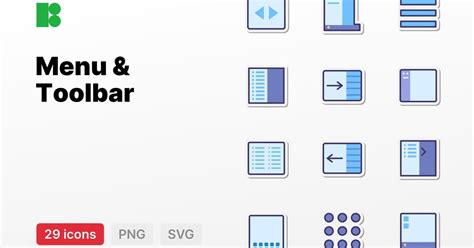 Menu And Toolbar Icons Ft Menu And User Envato