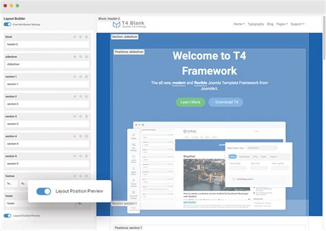 Joomla 4 Template Builder