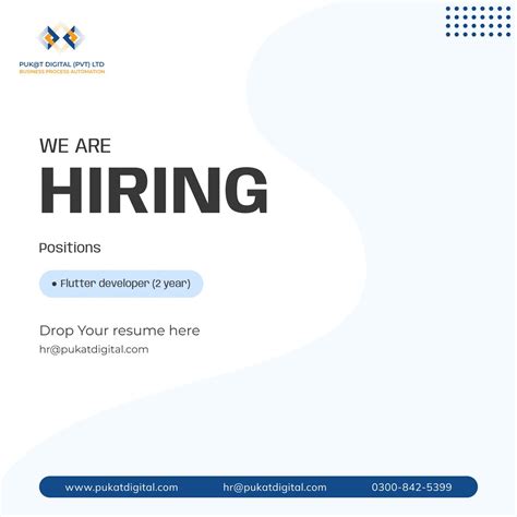 Pukat Digital On Linkedin Hiring Flutter Flutterdeveloper Hiringnow Hiringflutterdeveloper