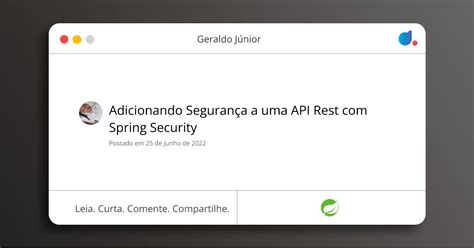 Adicionando Segurança A Uma Api Rest Com Spring Security Geraldo