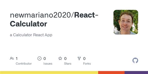 Github Newmariano React Calculator A Calculator React App