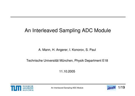 Pdf An Interleaved Sampling Adc Moduleindicogsideevent4388session1contribution6