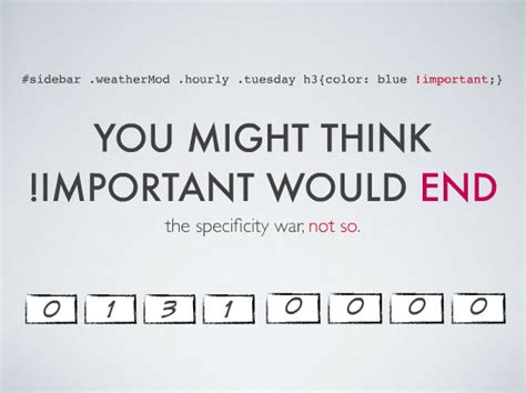 css styles priority specificity web profile