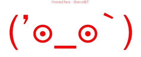 Worried Face Text Emoticon Free Text And Ascii Emoticons