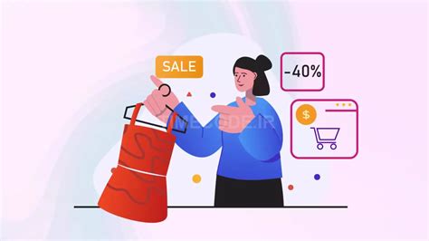 دانلود پروژه آماده افتر افکت موشن گرافیک خرید پوشاک Shopping Scene