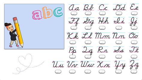 영어 알파벳 필기체 슬라이드 워크북