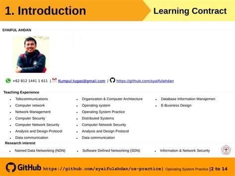 Operating System Practice Meeting10 Learning Contract Ppt