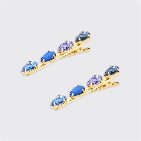 Set Of 2 Peardrop Hair Clips Lilac Millie Mae