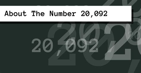 About The Number 20092
