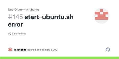 start ubuntu sh error · issue 145 · neo oli termux ubuntu · github