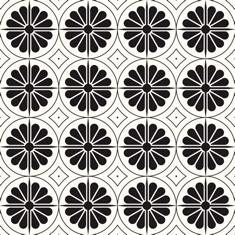 Vector Geometric Abstract Seamless Monochrome Pattern Texture Background 9650140 Vector Art At