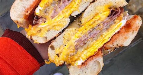 Taylor Ham Egg And Cheese Toasted Everything Bagel W Salt Pepper