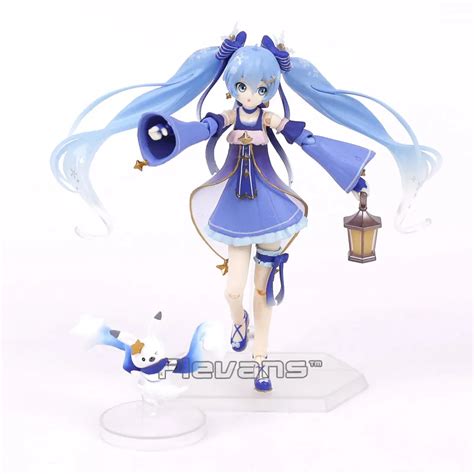 Hatsune Miku Figma Ex Snow Miku Twinkle Snow Ver Pvc Action Figure Collectible Model Toy