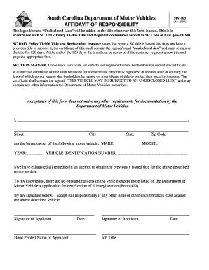 Form 103 A Scdmv Fill And Sign Printable Template Online